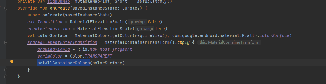 When I use navigation, I need to set materialcontainertransform in the target fragment, but I ...