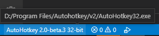 Error while trying to change interpreter · Issue #83 · thqby/vscode-autohotkey2-lsp · GitHub