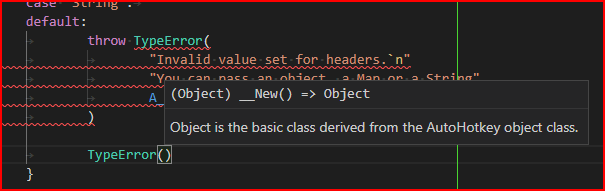 1.3.1 introduced bug when highliting Error objects · Issue #87 · thqby/vscode-autohotkey2-lsp ...