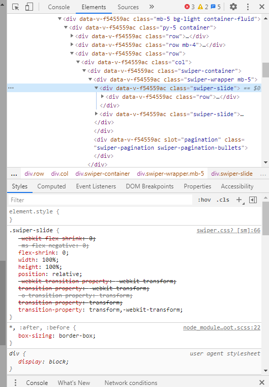 Swiper slide inline styling dissapears while navigating · Issue #746 · surmon-china/vue-awesome ...