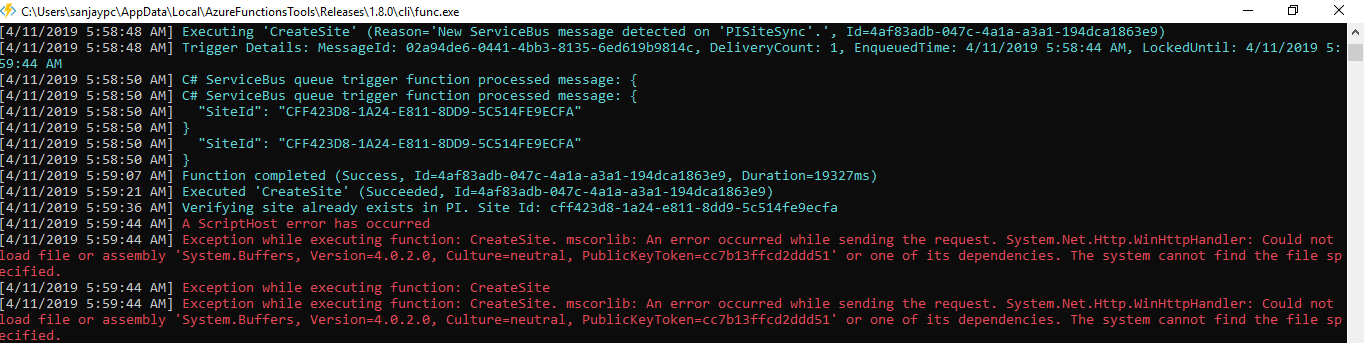 System.Buffers, Version=4.0.3.0 error with "Azure Functions" · Issue #1121 · StackExchange ...