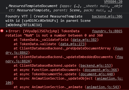 .rotateTowards() in an animation section being given a template is throwing an error · Issue #28 ...