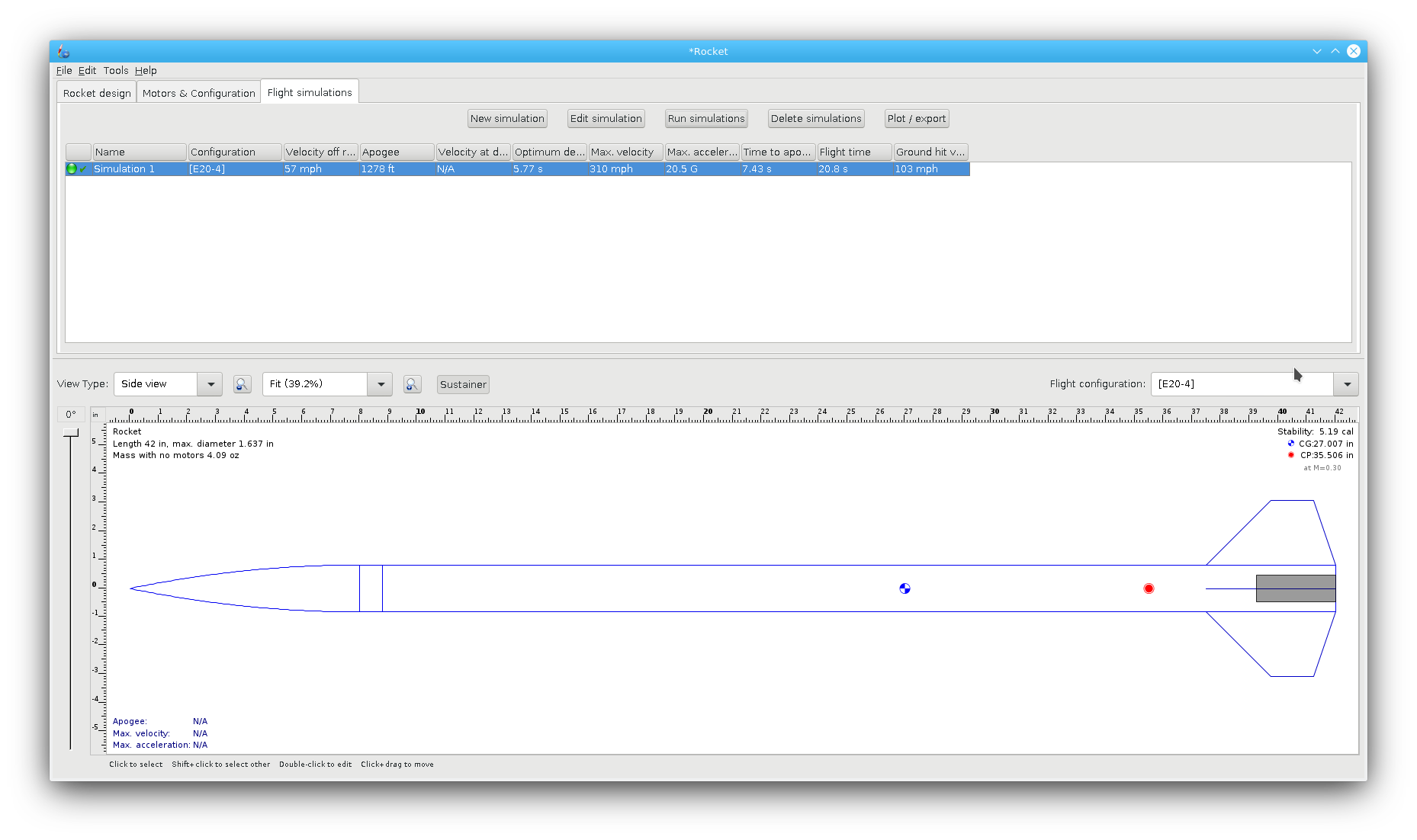 bug in rocket specs at bottom of screen · Issue #560 · openrocket/openrocket · GitHub