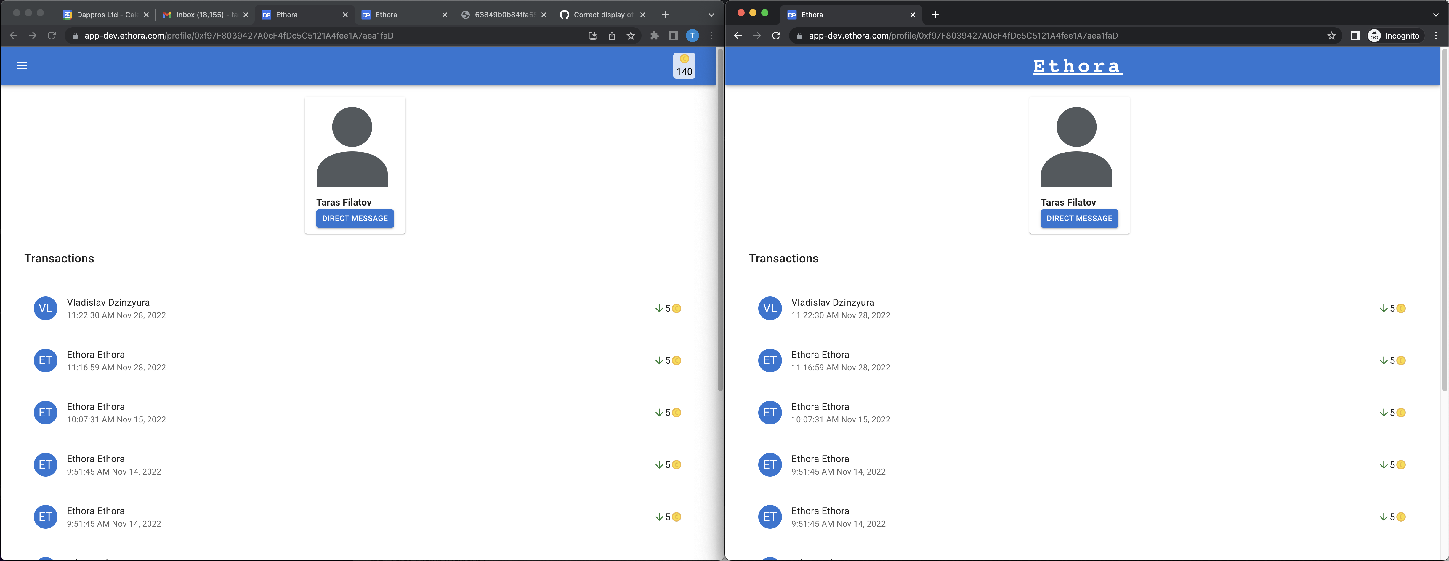 Profile view for Guests · Issue #238 · dappros/ethora · GitHub