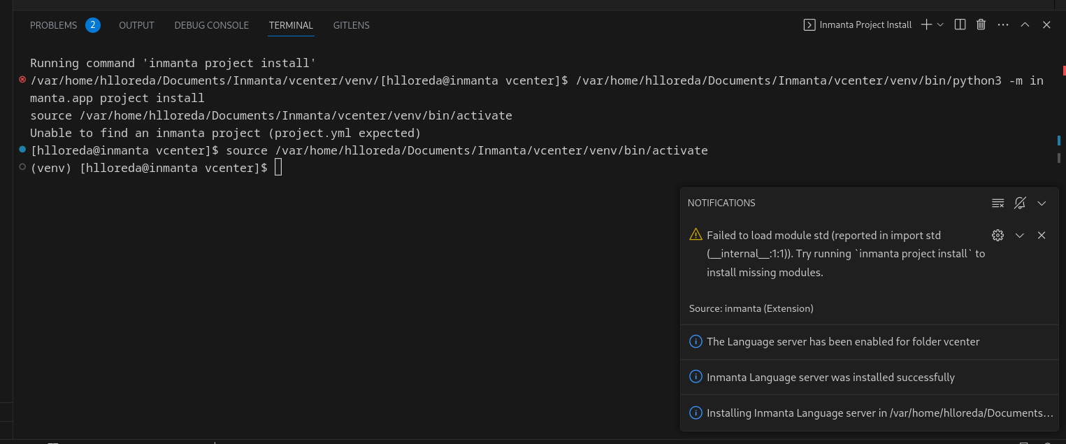 Show An Irrelevant Warning · Issue 1228 · Inmantavscode Inmanta · Github 