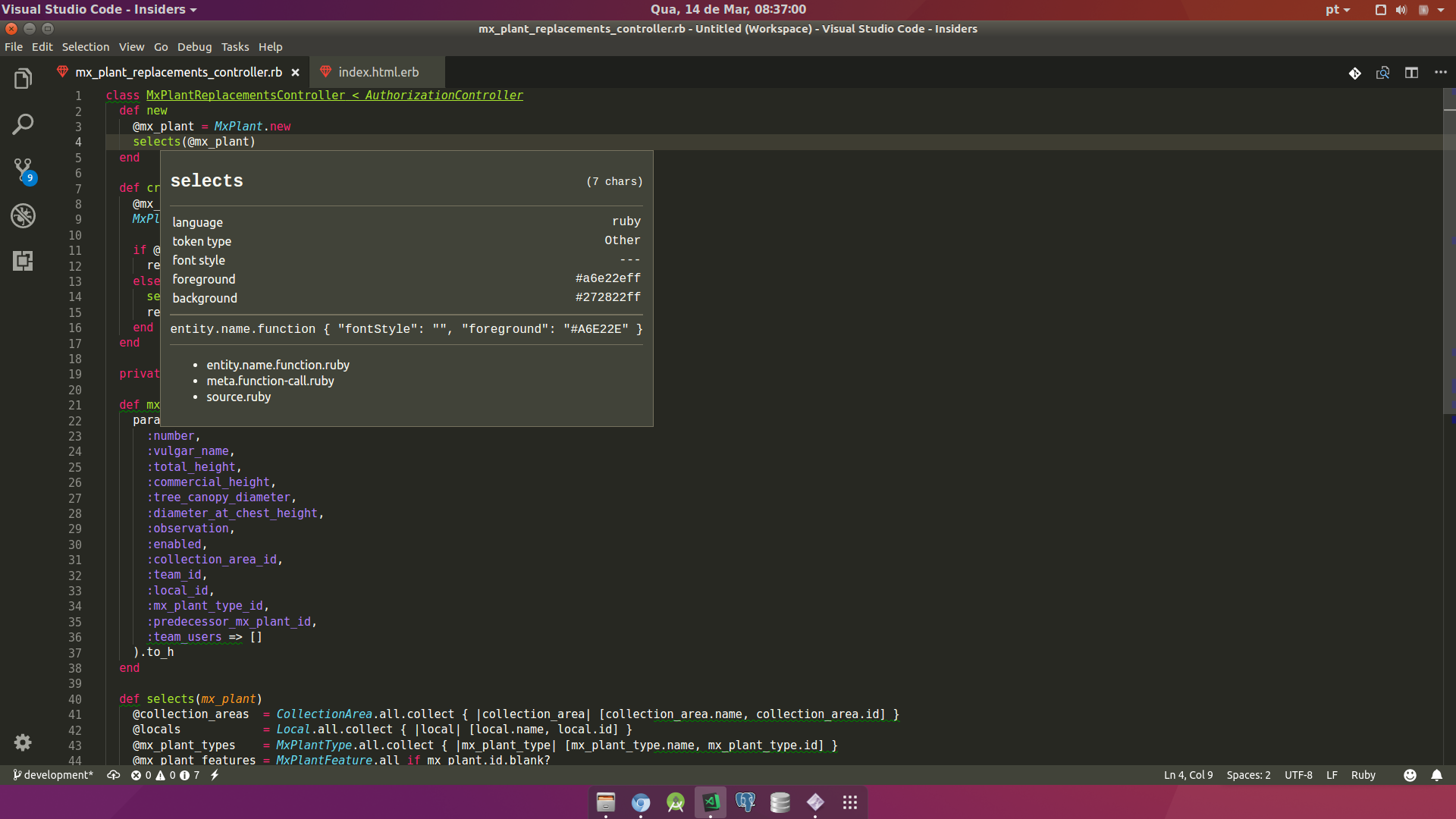 All my methods a highlighted in green, how chan I change that? · Issue #296 · rubyide/vscode ...