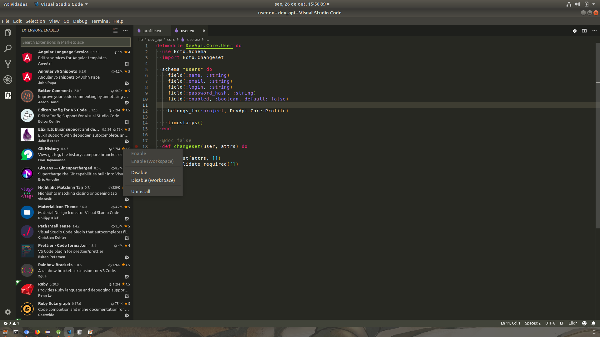 Extension disables all vscode color themes · Issue #113 · JakeBecker/vscode-elixir-ls · GitHub