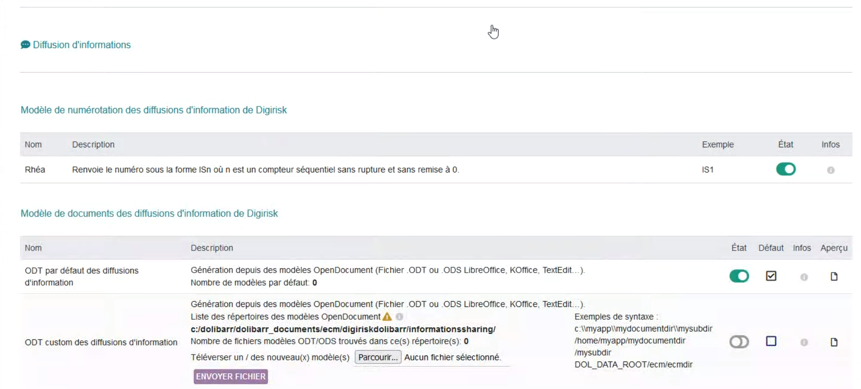[BUG]:Perte des modèles de document lors du transfert d'un DigiRisk avec un DUMP BDD · Issue ...