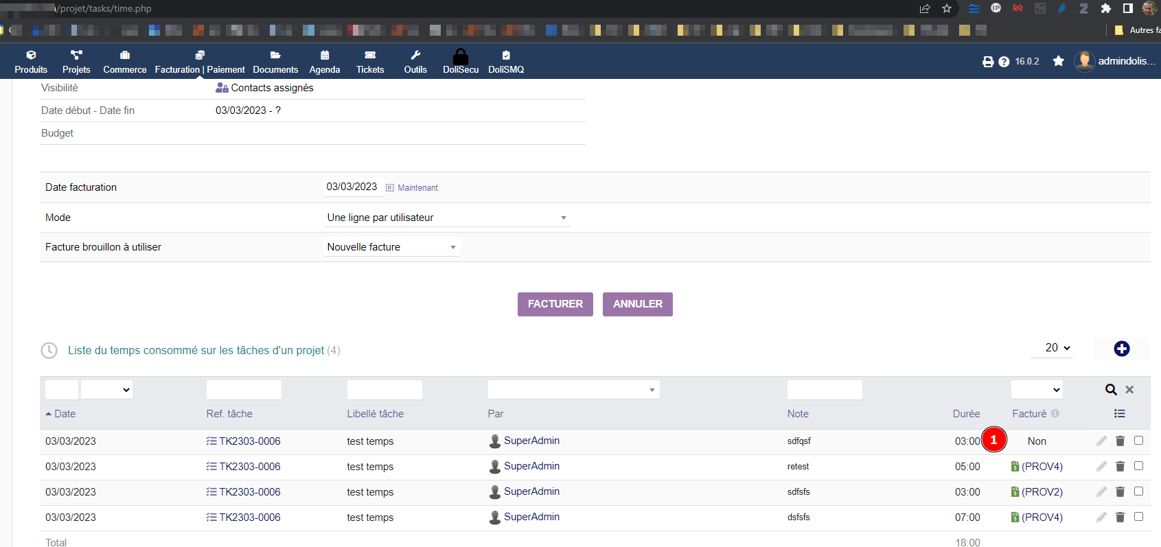 Manual addition of invoice lines on time spent in tasks · Issue #24102 · Dolibarr/dolibarr · GitHub