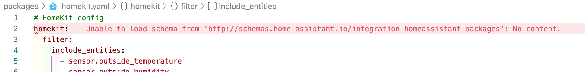 Unable to load schema error when running VSCode with SSH remote ...