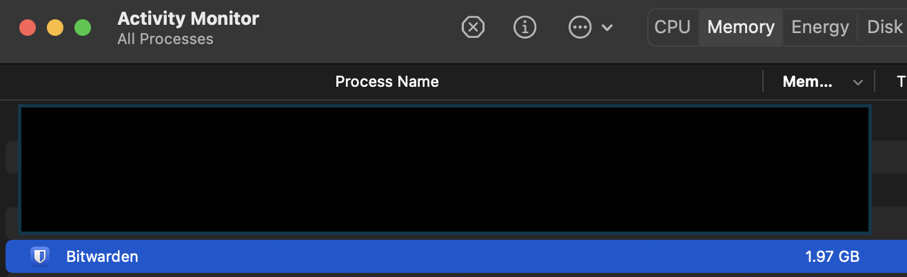 Extremely high memory usage on macOS · Issue #4744 · bitwarden/clients · GitHub