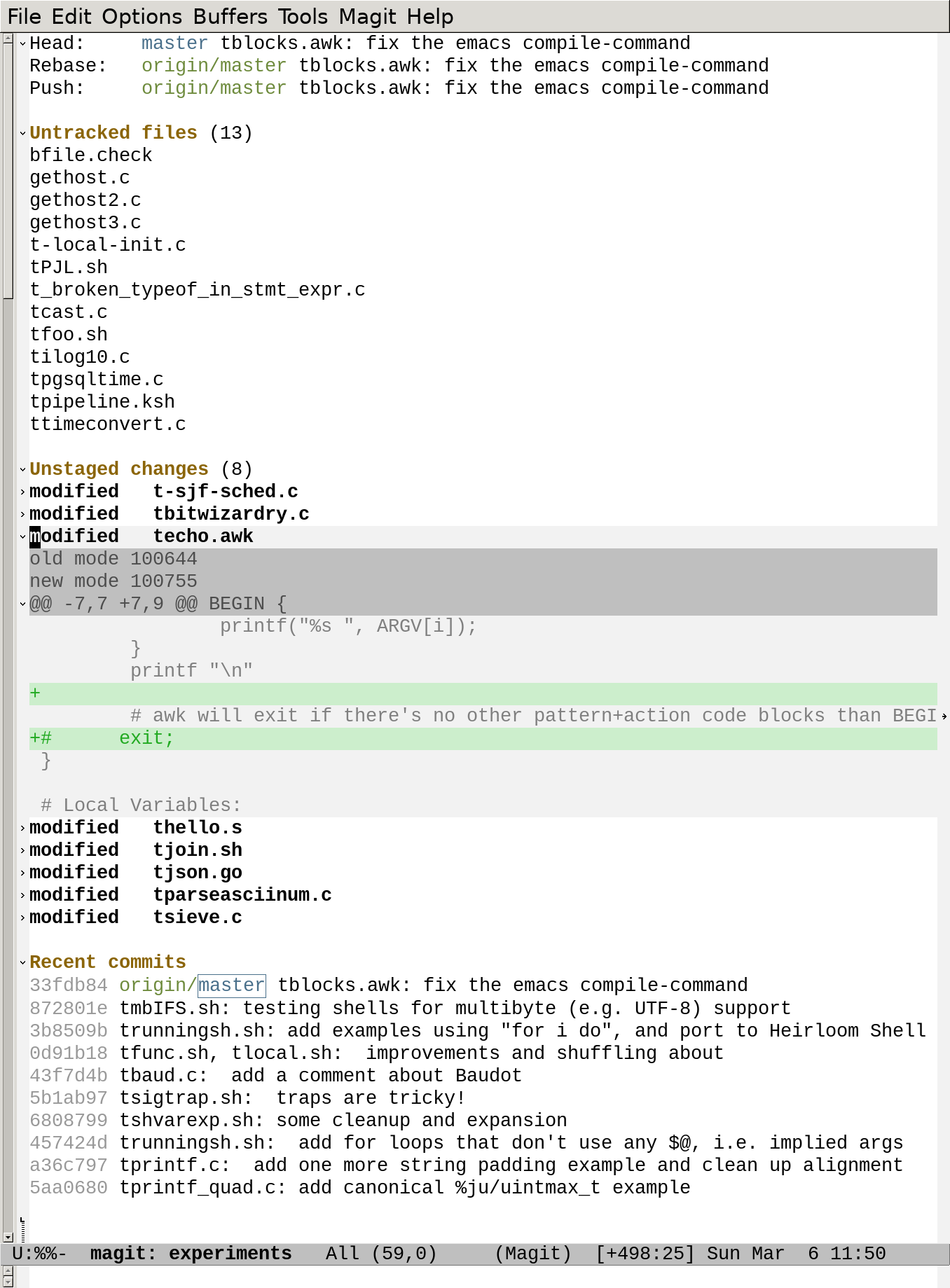 cannot visit a file with chmod changes · Issue #4623 · magit/magit · GitHub