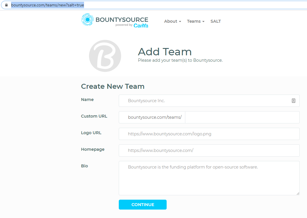 Implement Repo field and 'Approval' process for new SALT teams to prevent spam accounts · Issue ...