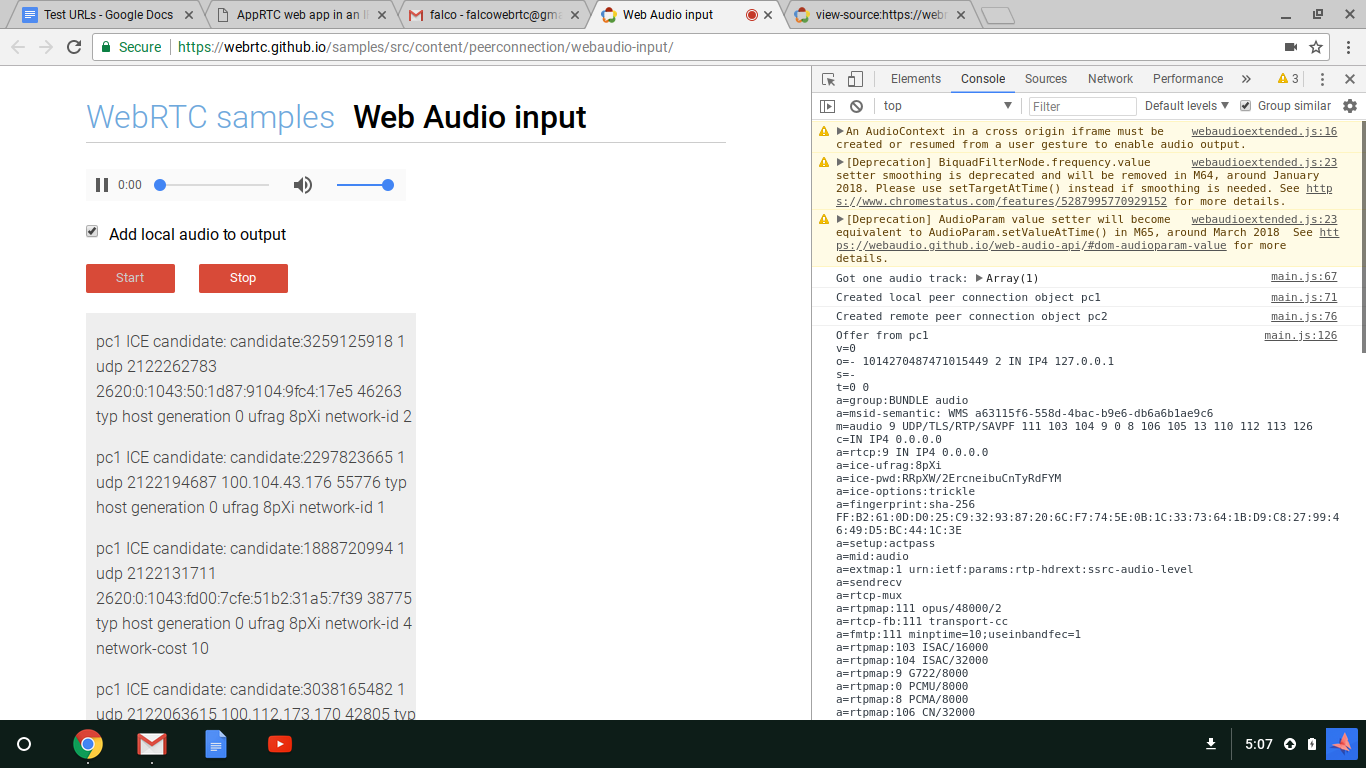 Cross Origin Iframe Warning At Webaudioextendedjs Webaudioinput Sample · Issue 983 · Webrtc