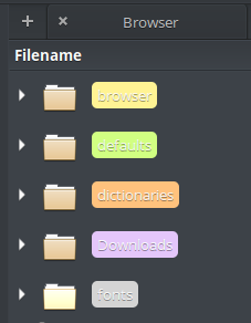 Color Labels + Dark Theme = unreadable filenames · Issue #105 ...