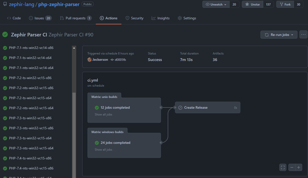 Migrate to GH actions · Issue #413 · krakjoe/apcu · GitHub