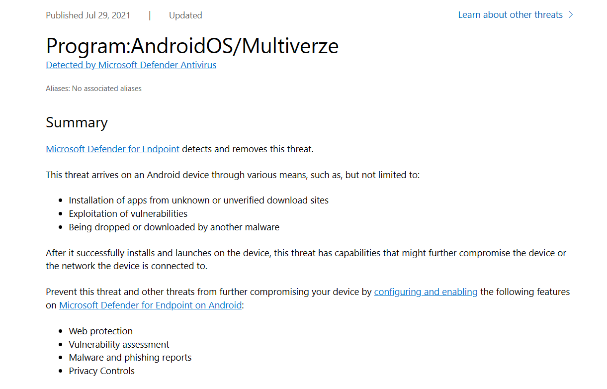 Why is this release 1.0.0.0 being reported as a serious threat by ...