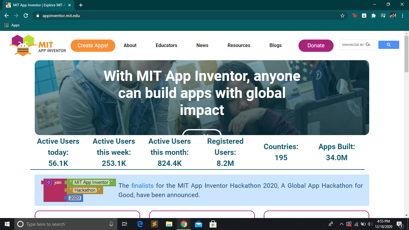 UI improvements on MIT app inventor website. · Issue #2345 · mit-cml ...