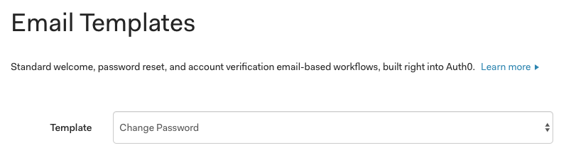 Email Template "Change Password" to "Reset Email" · Issue #7644 · auth0 ...