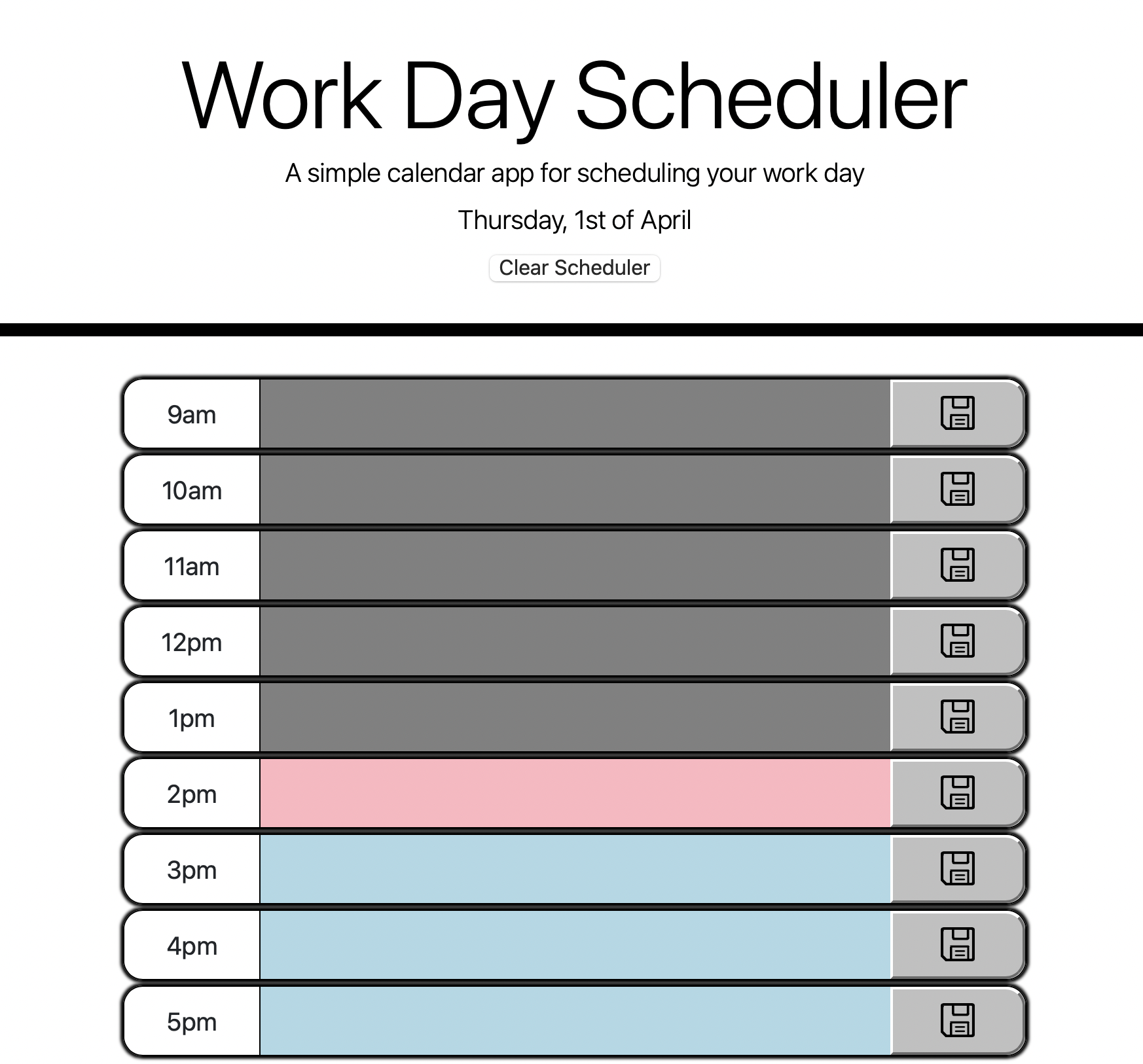 GitHub - Au-RiZeR/Day-Planner: A simple day planner