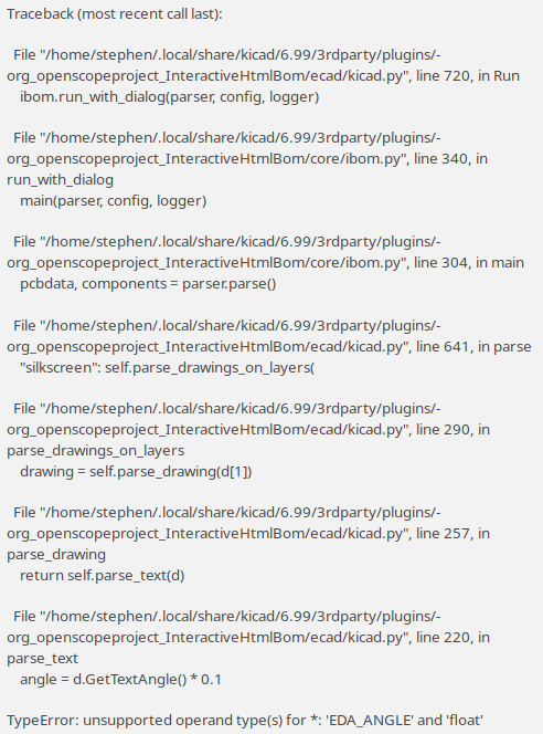 Does not work in KiCAD 6.99 · Issue #311 · openscopeproject/InteractiveHtmlBom · GitHub