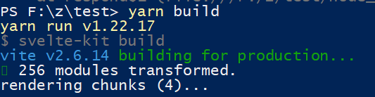 Build process stops at rendering chunks · Issue #2991 · sveltejs/kit · GitHub