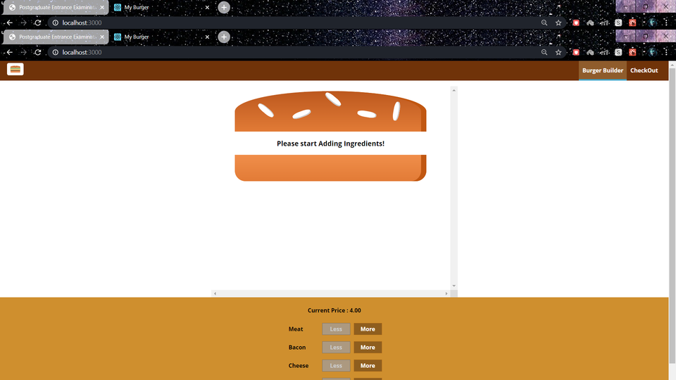 GitHub - UditKumar13/Burger-Builder-React-App: React Js Application , where user can dynamically ...