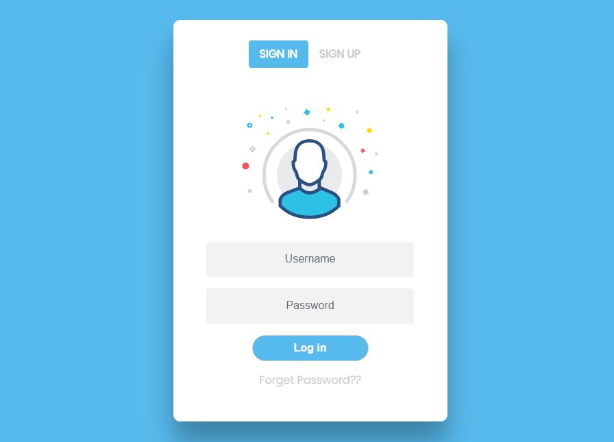GitHub - minhazurrony/login-page: Responsive and interactive login and ...