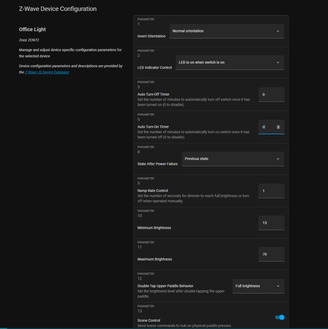 No field to set some zwave parameters · Issue #14422 · home-assistant/frontend · GitHub