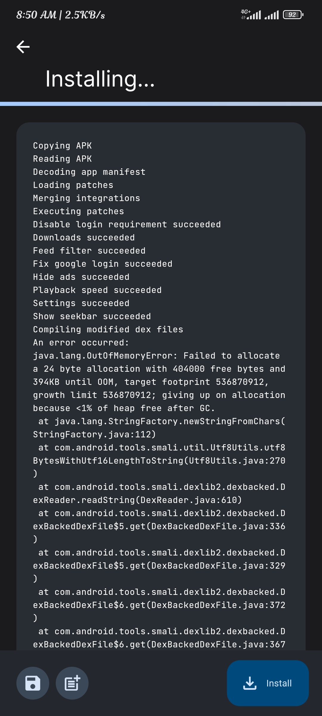 Tiktok Compiling Sources Error · Issue #227 · ReVanced/revanced-patcher · GitHub
