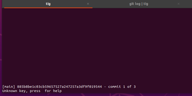 Tig command dont show results · Issue #1014 · jonas/tig · GitHub