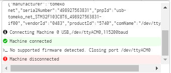 No supported firmware detected. - GRBL1.1f · Issue #584 · LaserWeb/LaserWeb4 · GitHub