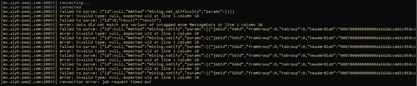 Alephium hashrate on the pool side · Issue #51 · rigelminer/rigel · GitHub