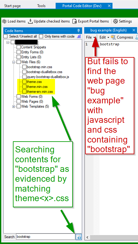 Search content does not work for web pages · Issue #25 · MscrmTools/MscrmTools.PortalCodeEditor ...