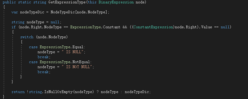 如下拉姆达会报错：w=>w.Name==null · Issue #15 · SkyChenSky/Sikiro.Dapper.Extension · GitHub