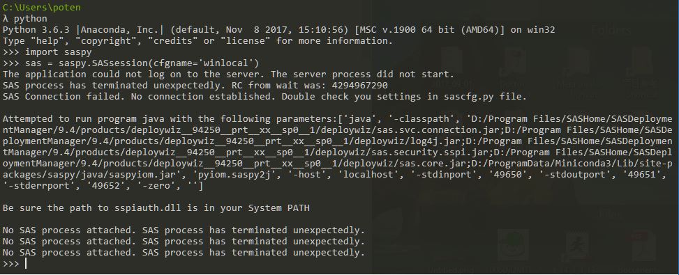 SAS kernel does not work on Juypter - local host · Issue #93 · sassoftware/saspy · GitHub
