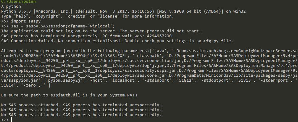 SAS kernel does not work on Juypter - local host · Issue #93 · sassoftware/saspy · GitHub