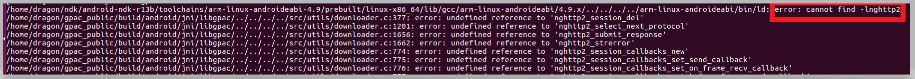 can't find -lnghttp2 · Issue #1916 · gpac/gpac · GitHub