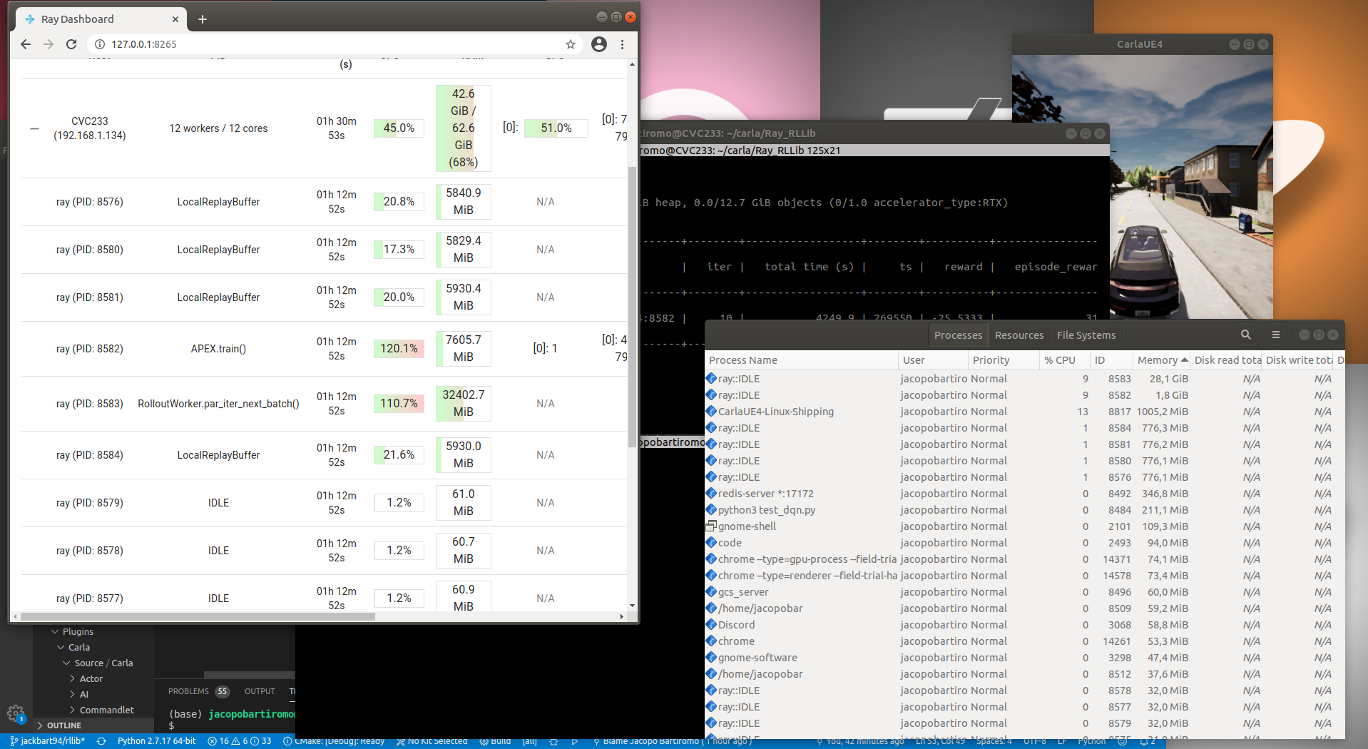 [rllib] Memory leak with CARLA integration · Issue #13338 · ray-project/ray · GitHub