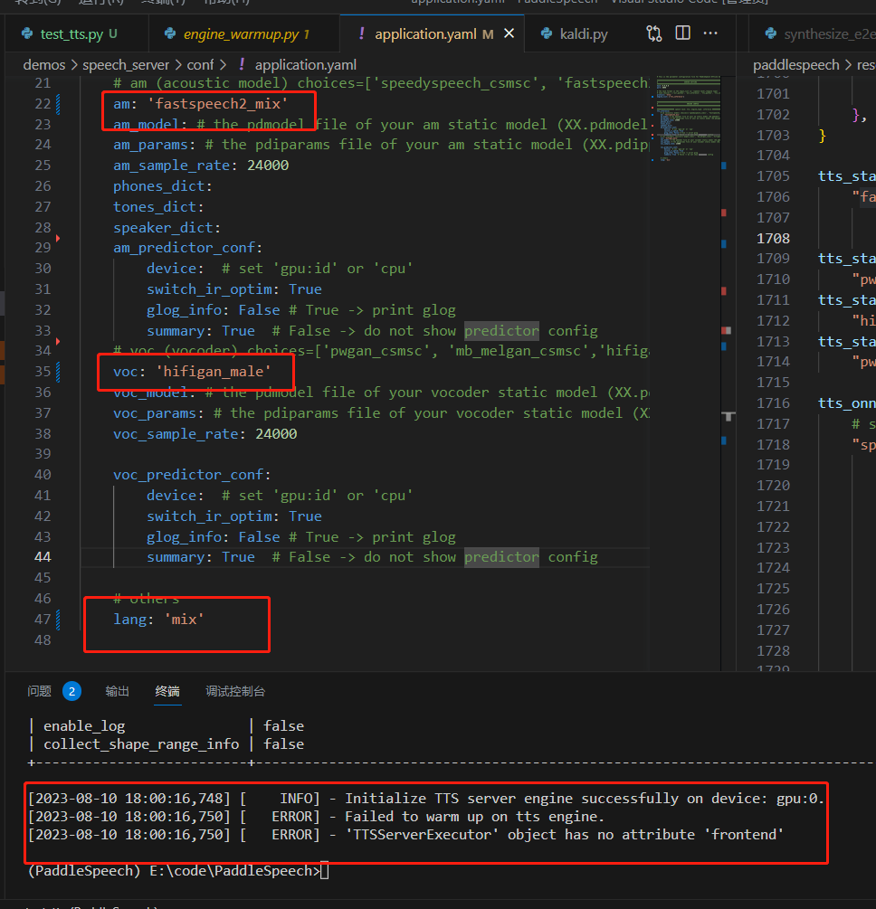 [TTS]tts server config set “lang: 'mix'” · Issue #3466 · PaddlePaddle ...