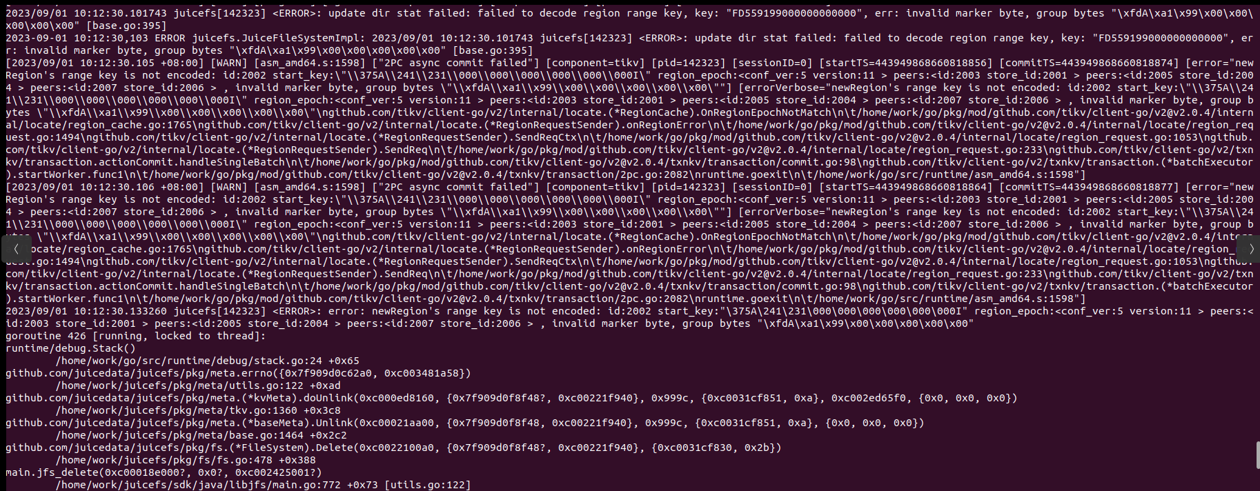 Write meta data to tikv failed from juicefs · Issue #7046 · tikv/pd · GitHub