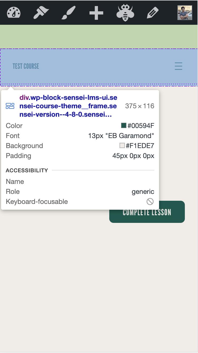 Default Course Title too big on mobile in Learning Mode · Issue #6514 · Automattic/sensei · GitHub