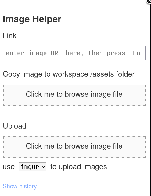 [feature] After press Esc in file upload interface, it will return to imageHelper interface ...