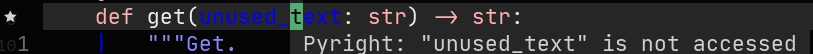 ignore unused_variable · Issue #4512 · microsoft/pyright · GitHub