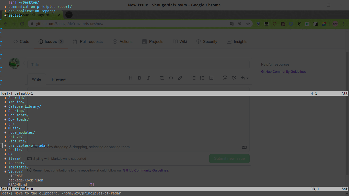 error that paste cannot work · Issue #243 · Shougo/defx.nvim · GitHub