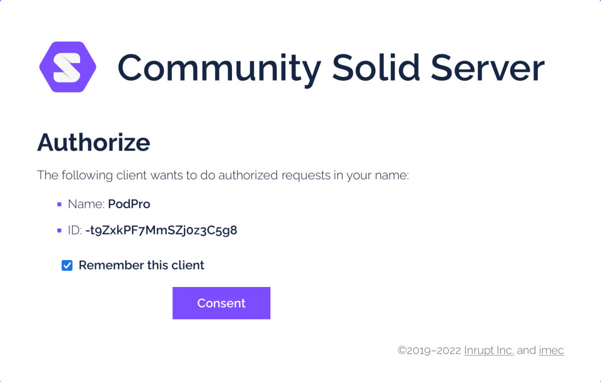 No app authorization page and/or setting? · CommunitySolidServer CommunitySolidServer ...