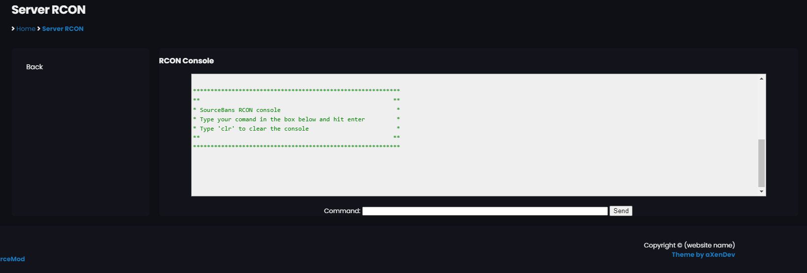 RCON Console color · Issue #9 · aXenDeveloper/sourcebans-web-theme-fluent · GitHub