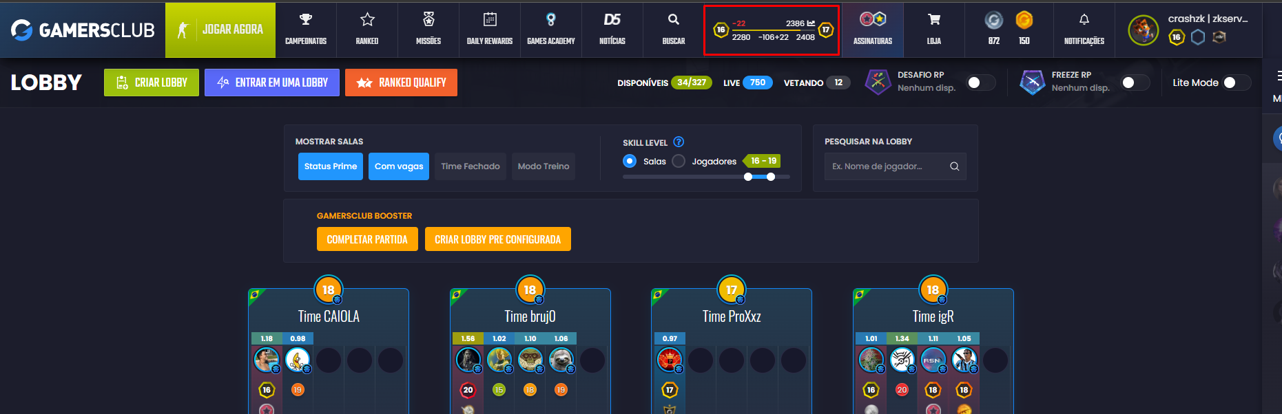 Dimensão do menu da GC buga quando ativado a extensão · Issue #132 · gamersclub-booster ...