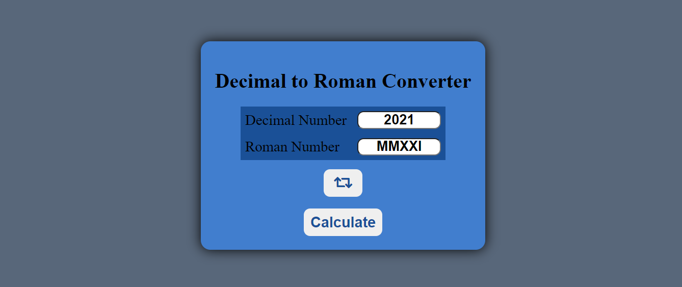GitHub - vlad434/Roman-to-Decimal-Converter