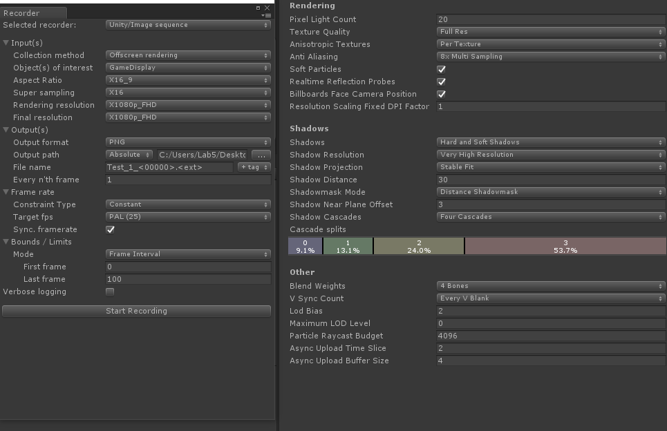 Recorder Settings Problem · Issue 45 · Unity Technologies Genericframerecorder · Github
